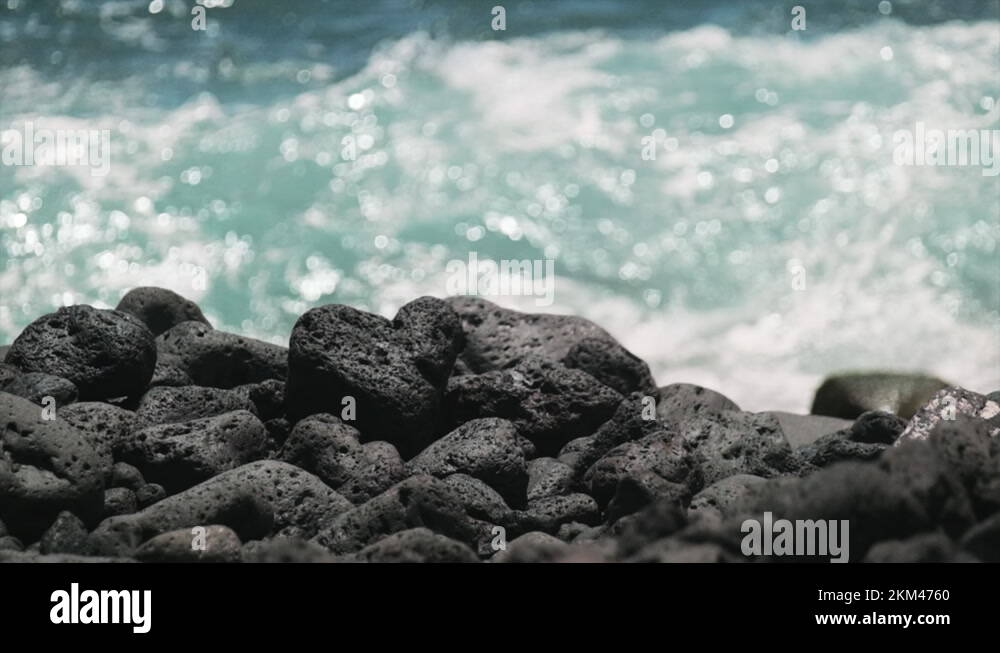 Ocean with volcanic rocks Stock Videos & Footage - HD and 4K Video ...