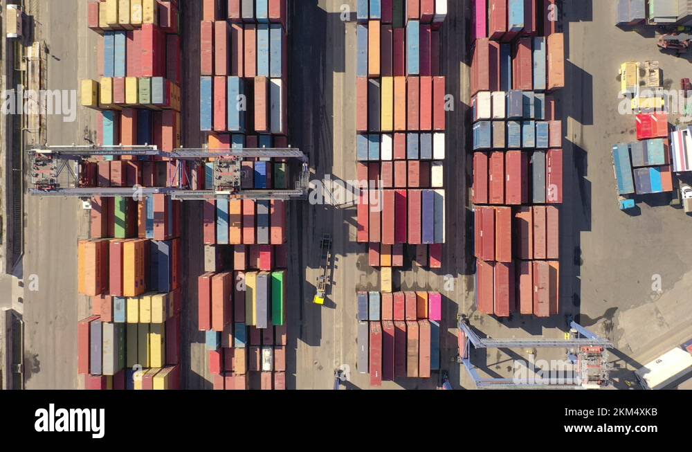 Container ship in export and import business and logistics Stock Video ...