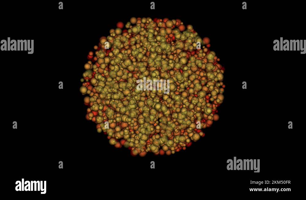atom or cell animation for video overlay Stock Video Footage - Alamy