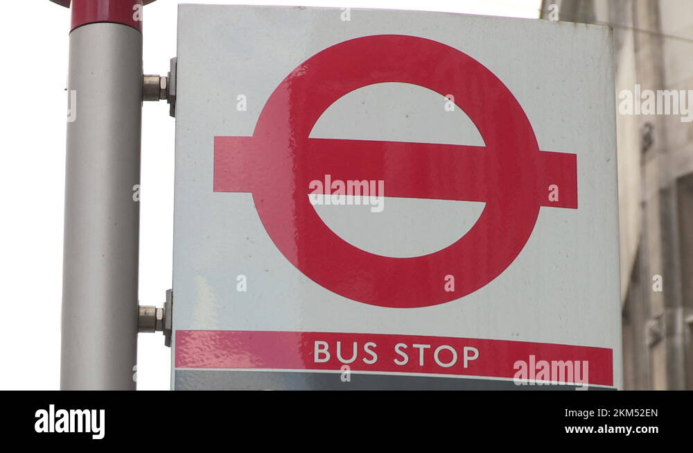 Bus stop sign in london Stock Videos & Footage - HD and 4K Video Clips ...