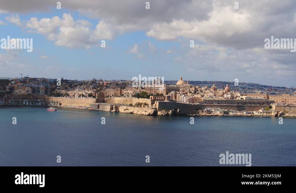 Valletta - the capital city of Malta from above Stock Video Footage - Alamy