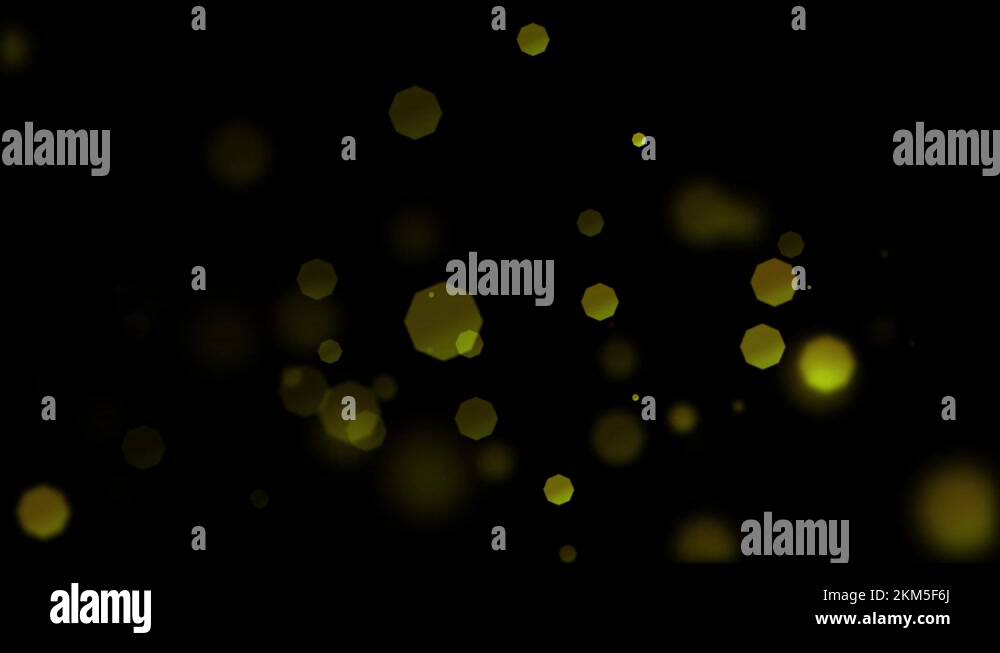 Animation of unfocused rounded elements appearing on a black background ...