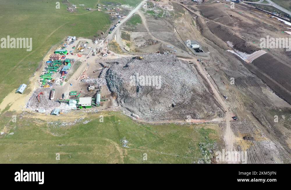Garbage pile in trash dump or landfill near Cluj-Napoca, Romania ...