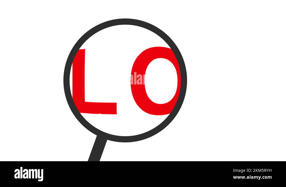 Love Text Magnifying Glass Animation 4K Stock Video Footage - Alamy