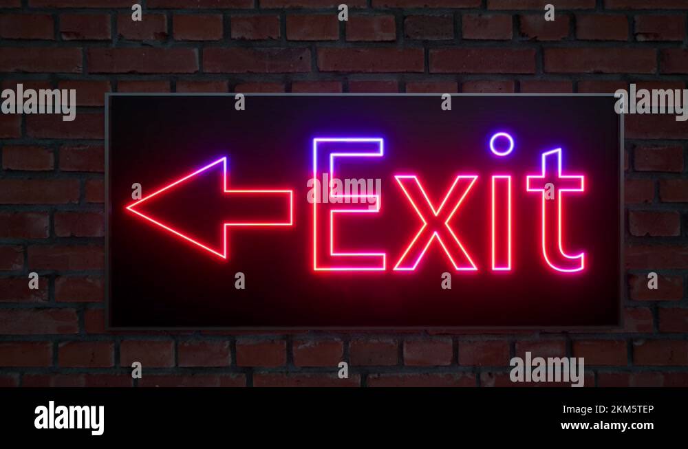 Emergency exit neon sign Stock Videos & Footage - HD and 4K Video Clips ...