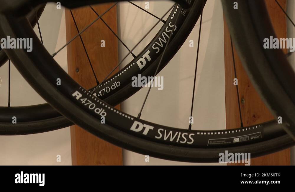 Anatomy of a bicycle displayed inside a bike shop Stock Video Footage ...
