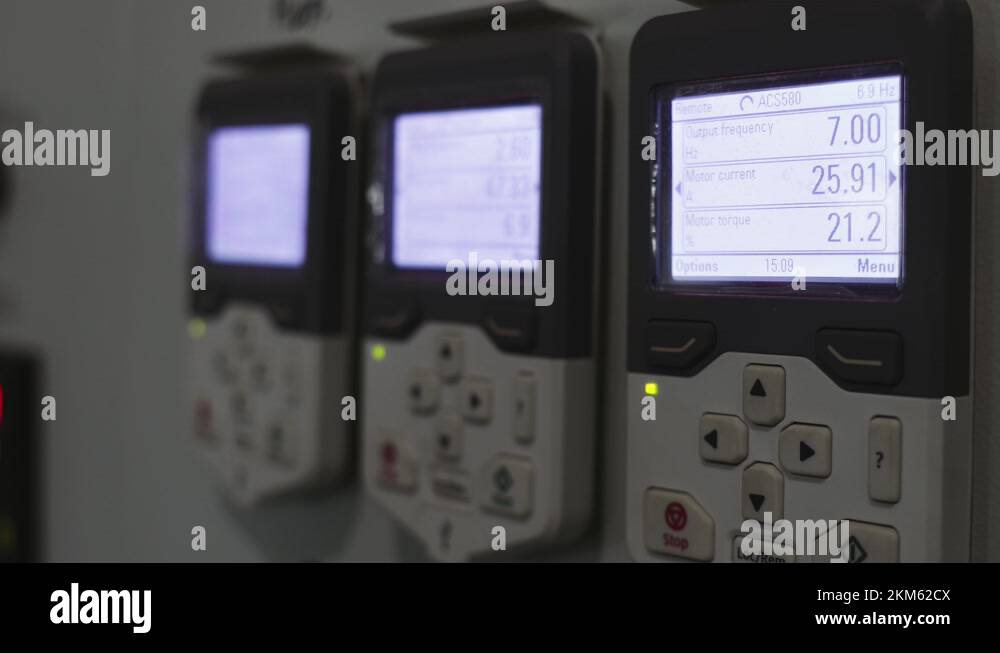 Electrical control room in industrial building Factory Stock Video ...