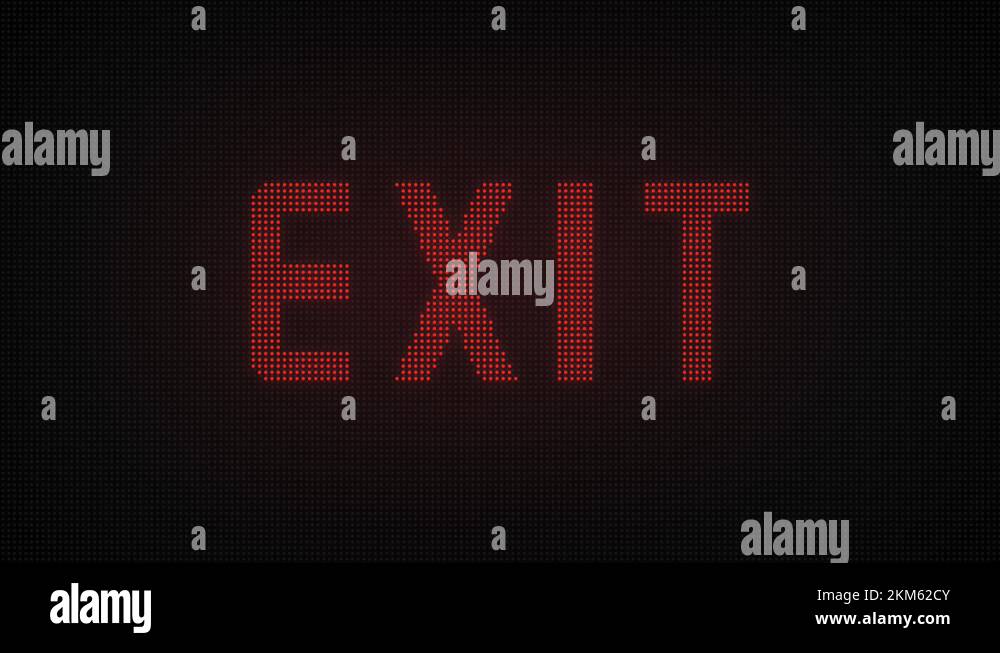 Led exit sign Stock Videos & Footage - HD and 4K Video Clips - Alamy