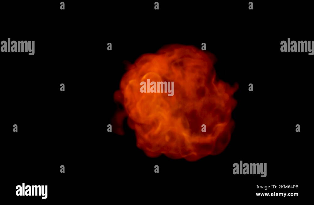 Fire ball explosion shooting with high speed camera, slow motion gas ...