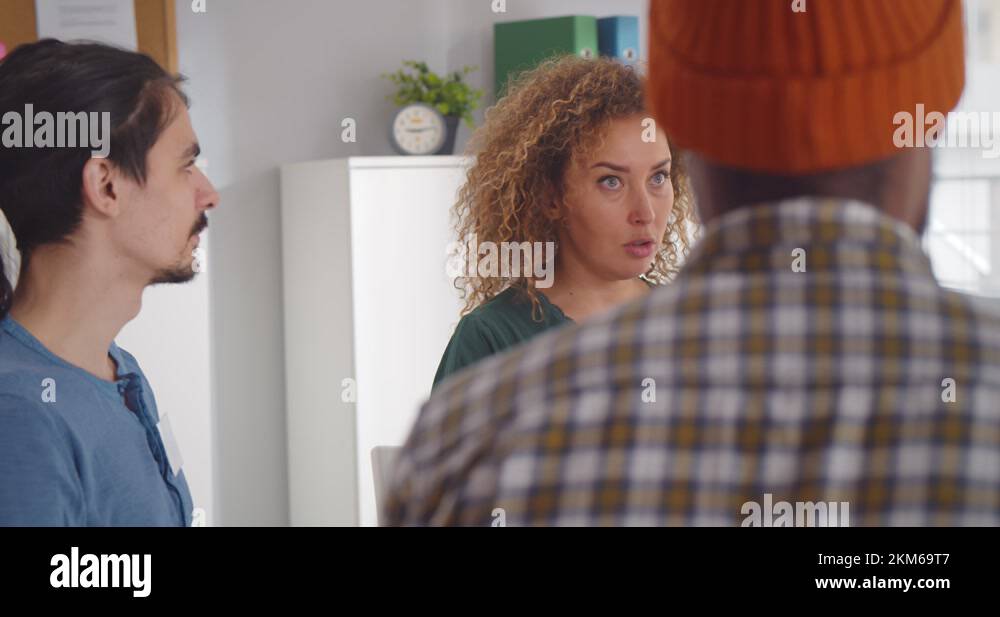 Sad looking woman with group of people Stock Videos & Footage - HD and ...