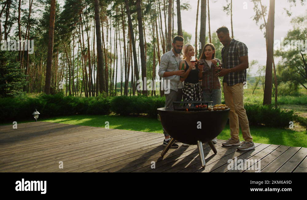 Bbq summer outside cooking food garden Stock Videos & Footage - HD and ...