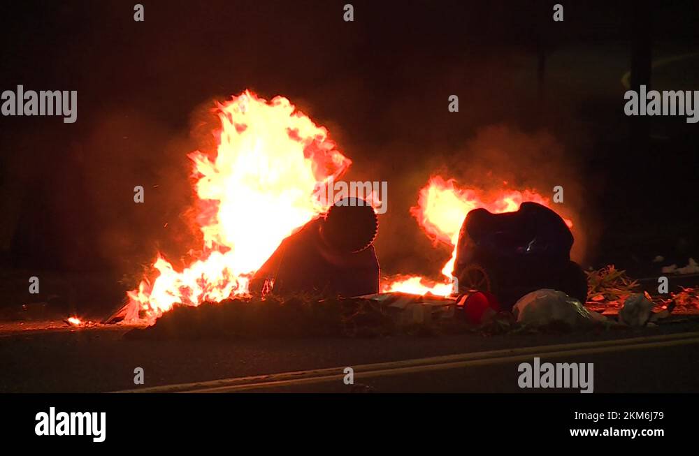 Burning trash cans Stock Videos & Footage - HD and 4K Video Clips - Alamy