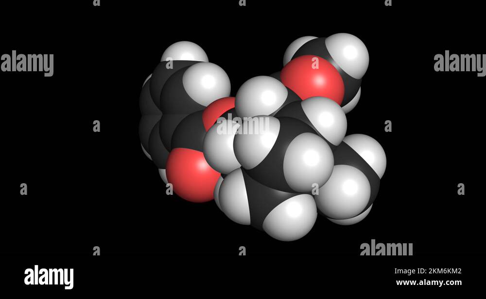 Cocaine stimulant drug molecule 3D render chemical structure 4K ...