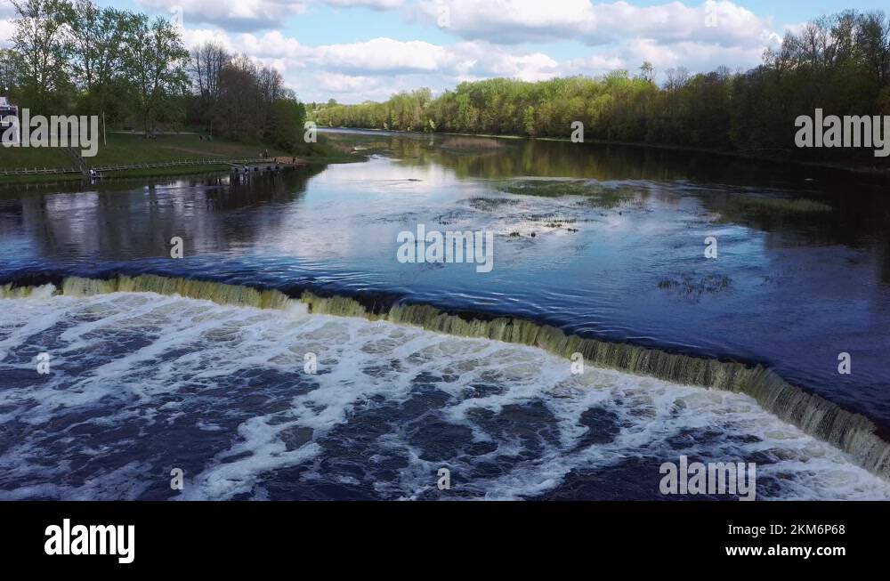 Flying Fish at Ventas Rumba Waterfall. The Widest Waterfall in Europe ...