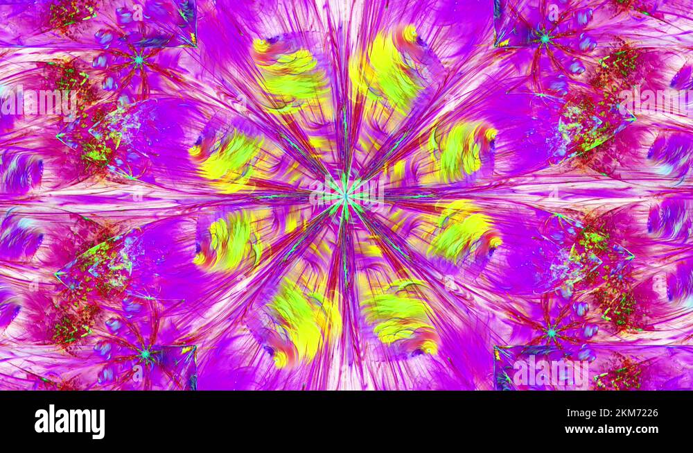 Loop able 4k digital changing flower background in changing colors ...