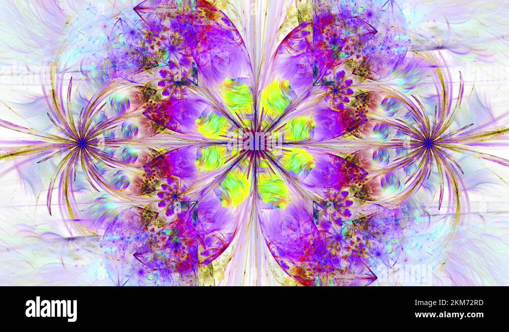 Loop able 4k digital changing flower background in changing colors ...
