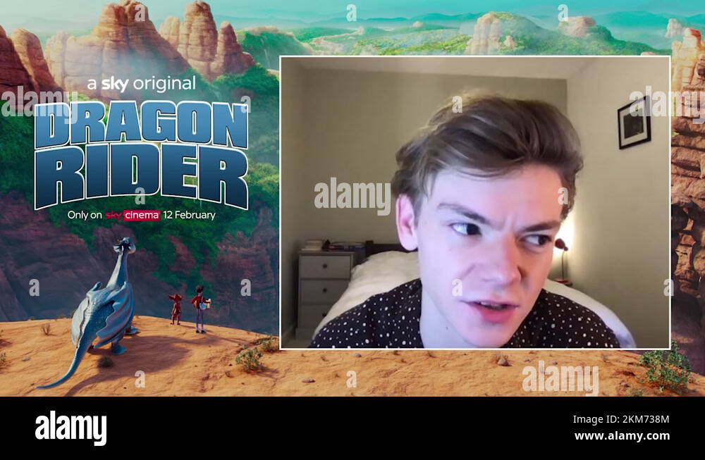 Actor Thomas Brodie-Sangster is interviewed for film 'Dragon Rider ...