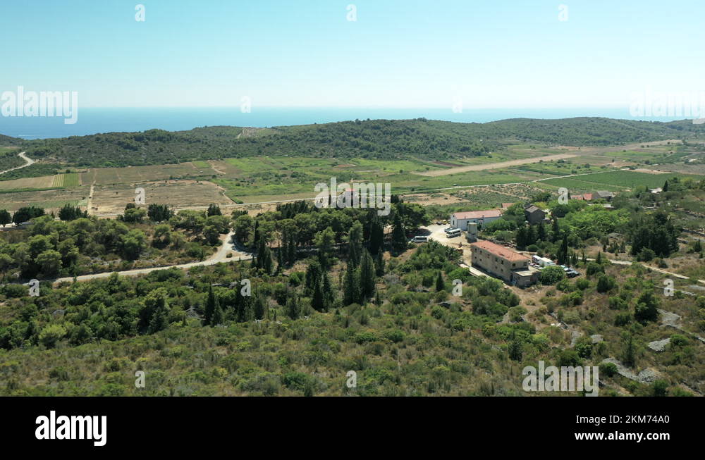 Abandoned WW2 Airfield From Podselje With Church of Our Lady of Veli ...