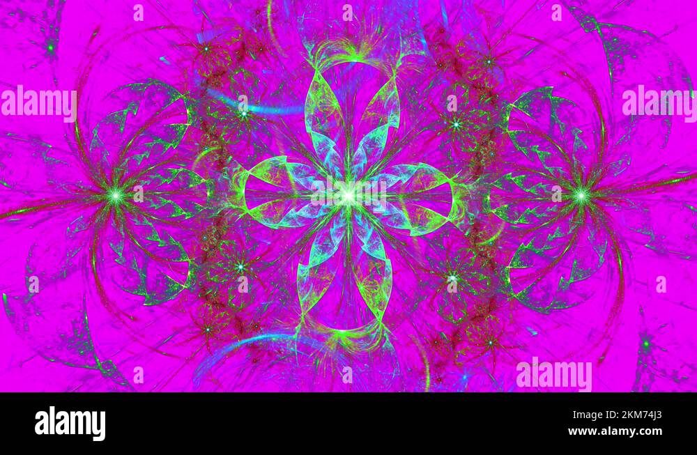 Loop able 4k digital changing flower background in changing colors ...