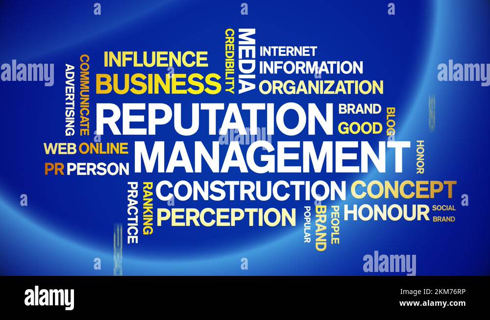 Reputation Management animated word cloud,animation typography seamless ...