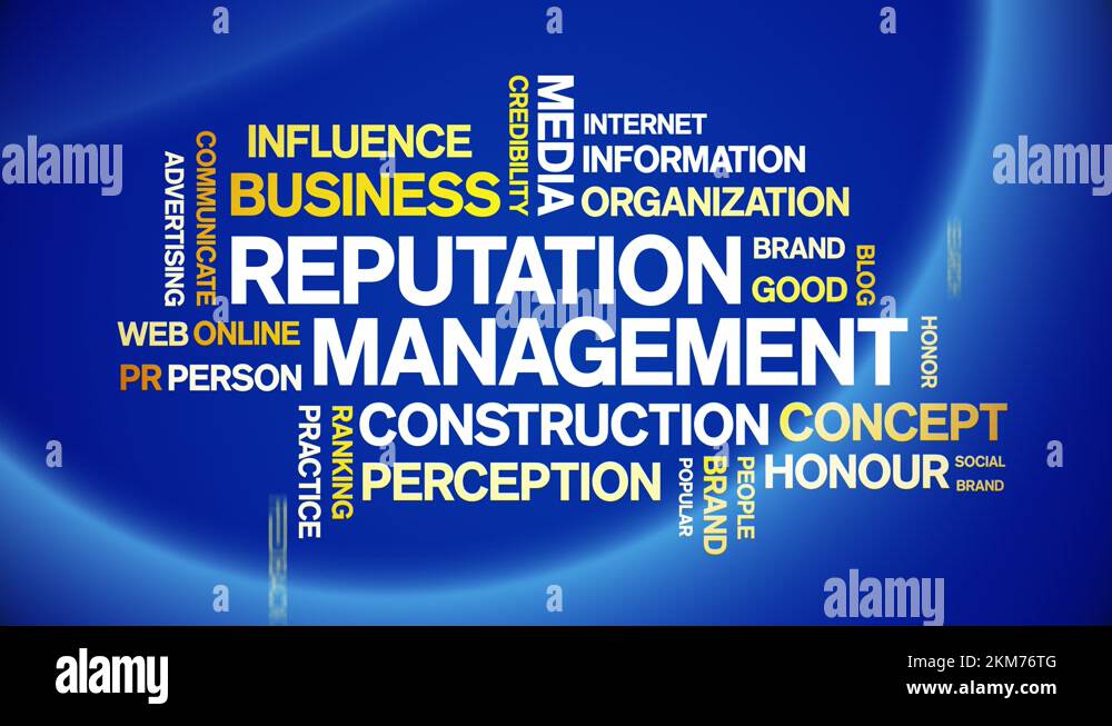 Reputation Management animated word cloud,animation typography seamless ...