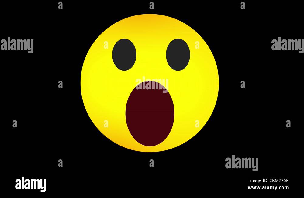 Wow smiley face animation. Astonished face emoji animation. Shocked and ...