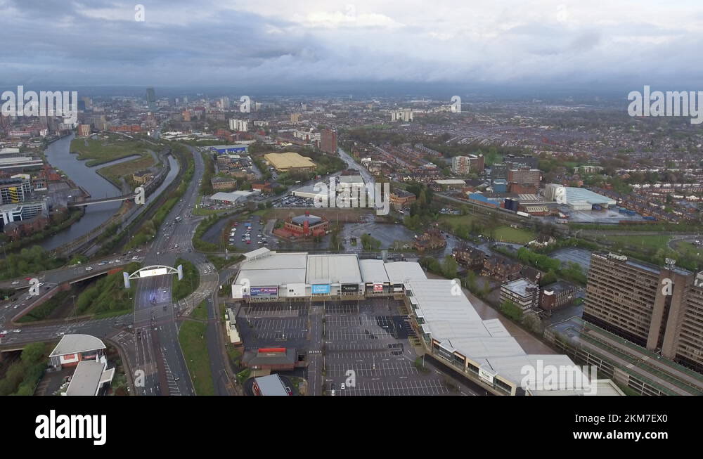 An aerial view of the trafford centre Stock Videos & Footage - HD and ...