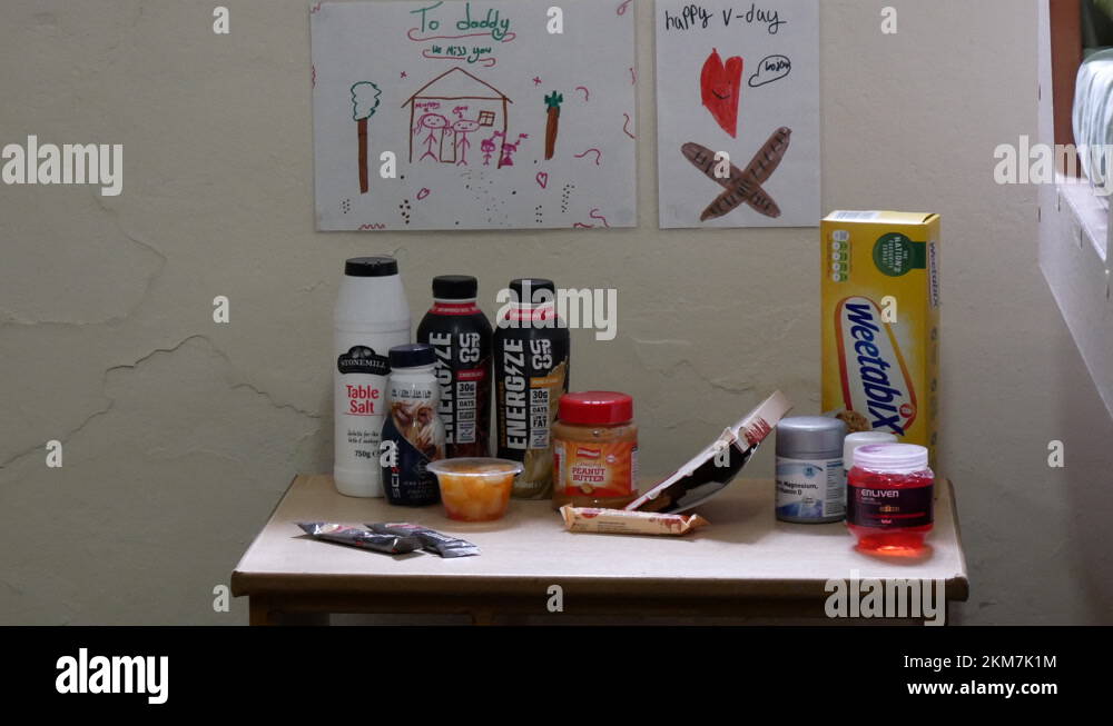 Inside A British Prison Cell. Home Environment For A British Prisoner ...