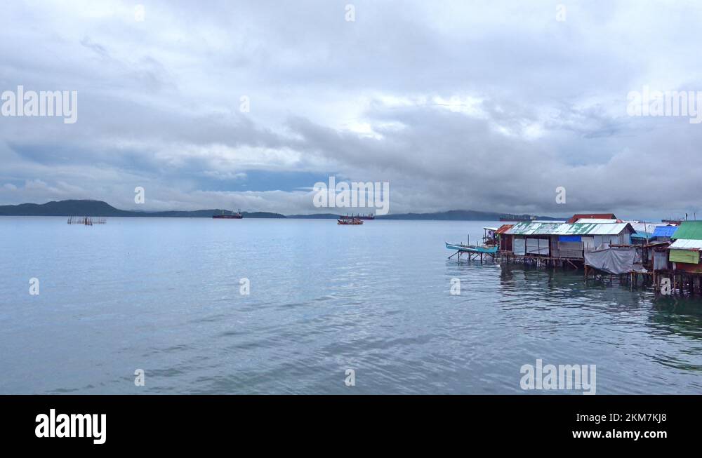 A calm day over Surigao Strait Philippines. Classical filipino ...