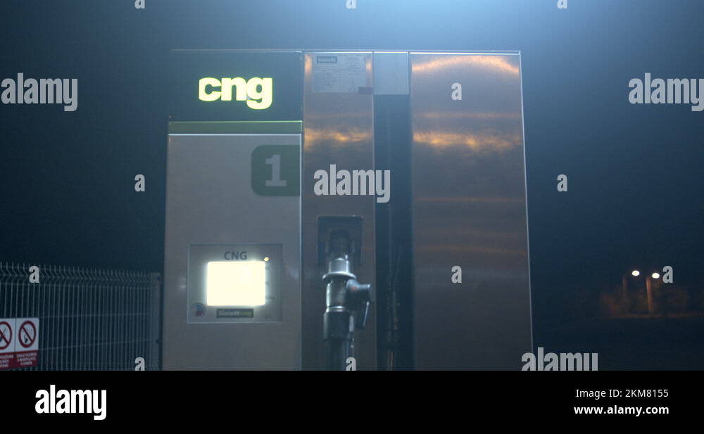 Refueling terminal CNG symbol gas station. Attracting attention buyer ...