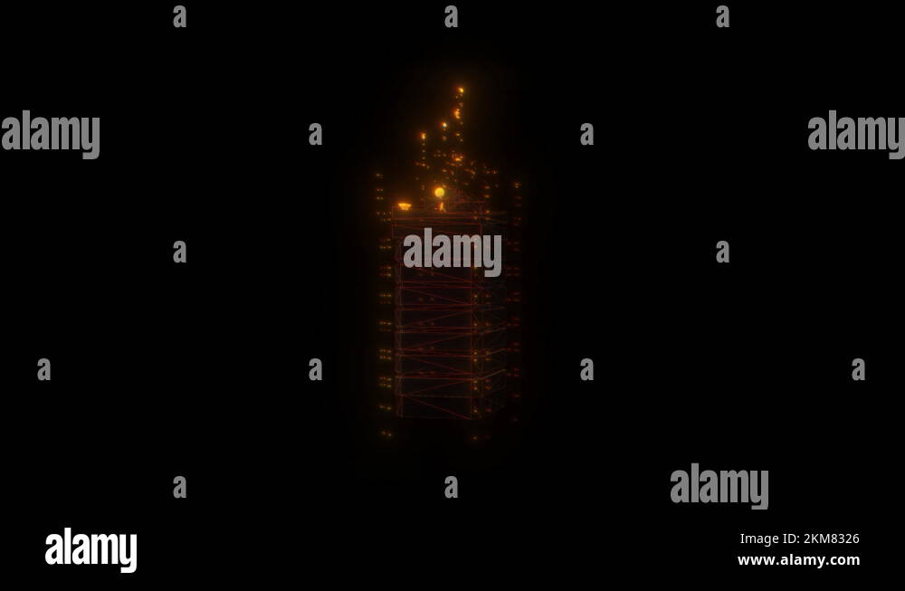 Building Hologram Animation Rotating,Four Type of Building Hologram ...