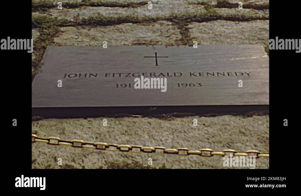 President John Fitzgerald Kennedy Gravesite Stock Video Footage - Alamy