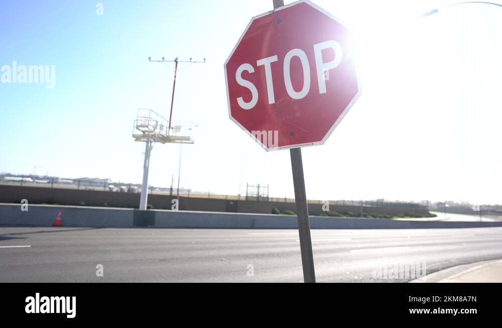 Stop sign airport Stock Videos & Footage - HD and 4K Video Clips - Alamy
