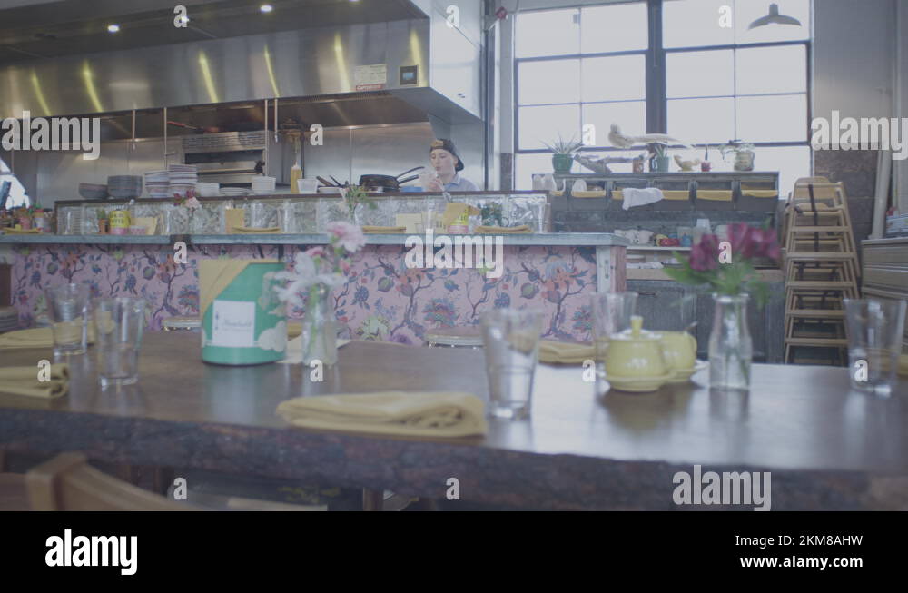 Chef behind restaurant counter Stock Videos & Footage - HD and 4K Video ...