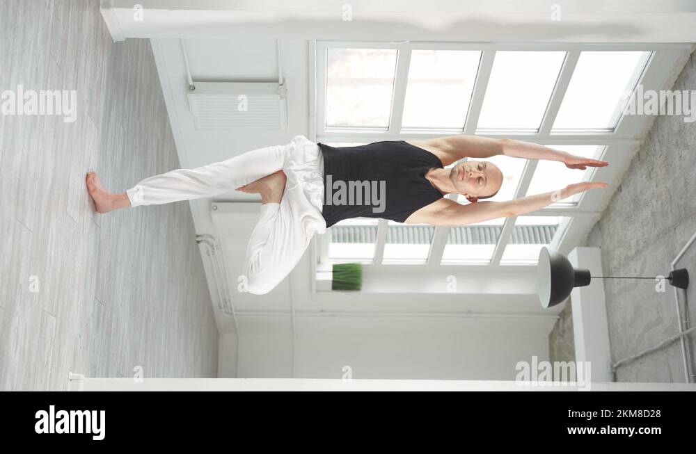 Yoga pose one person indoors Stock Videos & Footage - HD and 4K Video ...