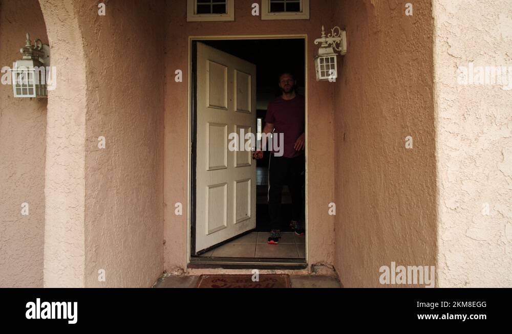 Man walking out house Stock Videos & Footage - HD and 4K Video Clips ...