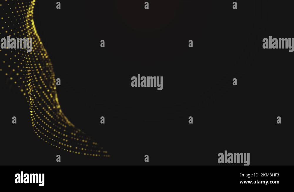 Small gold particles scatter, shimmer and combine into one molecule ...