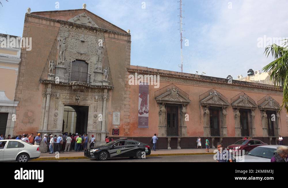 Montejo House Museum at the Main Square (Plaza Grande). Merida, Yucatan ...
