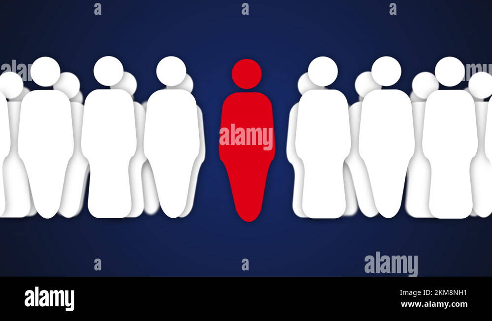 The Chosen One Candidate on Crowd animation background Stock Video ...