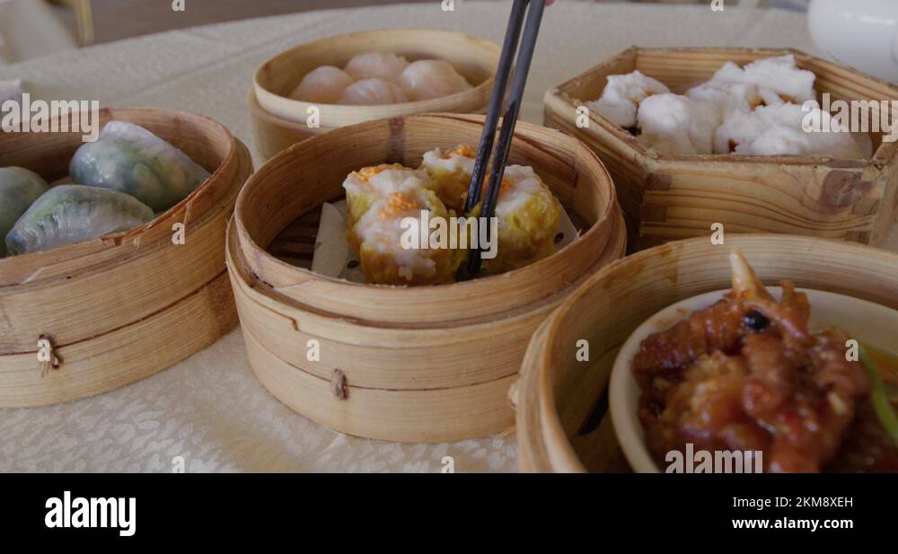 Dim sum container in restaurant Stock Videos & Footage - HD and 4K ...