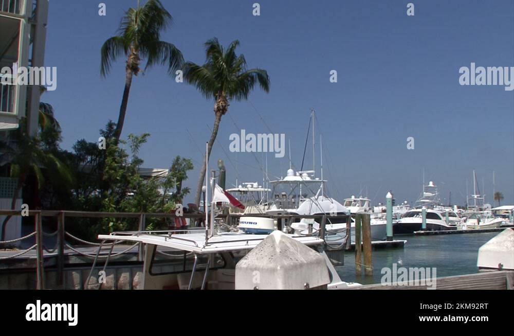 Opal Key Resort and Marina Key West, Florida, USA Stock Video Footage ...
