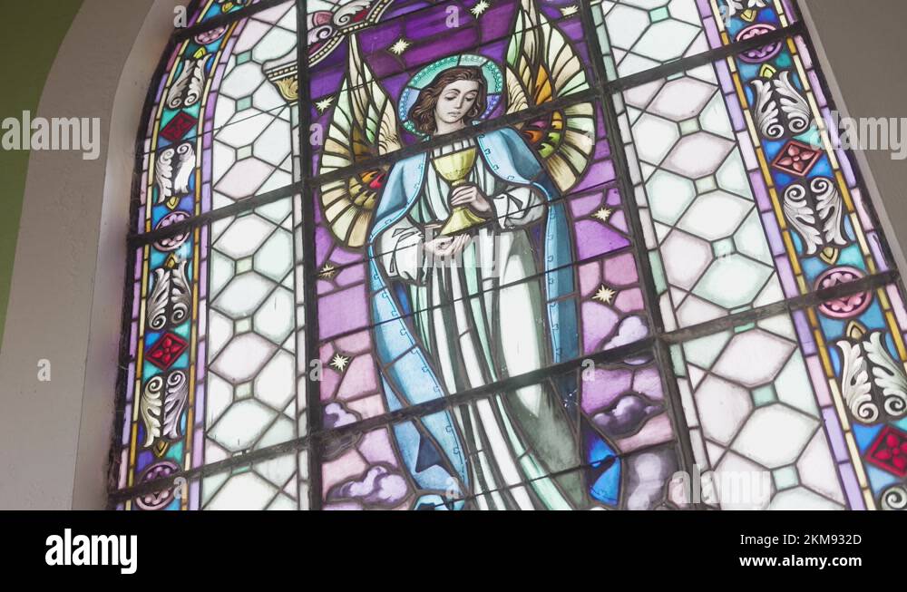 Angel stained glass window Stock Videos & Footage - HD and 4K Video ...