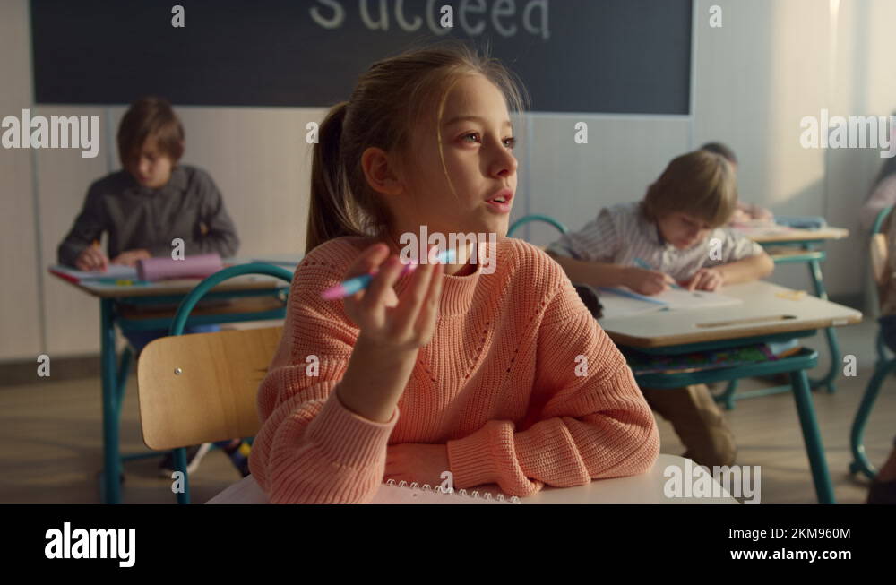 Clever student raising hand Stock Videos & Footage - HD and 4K Video ...