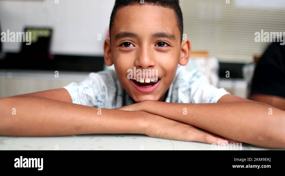 Brazilian little boy smiling spontaneously. Real life smile. Happy ...