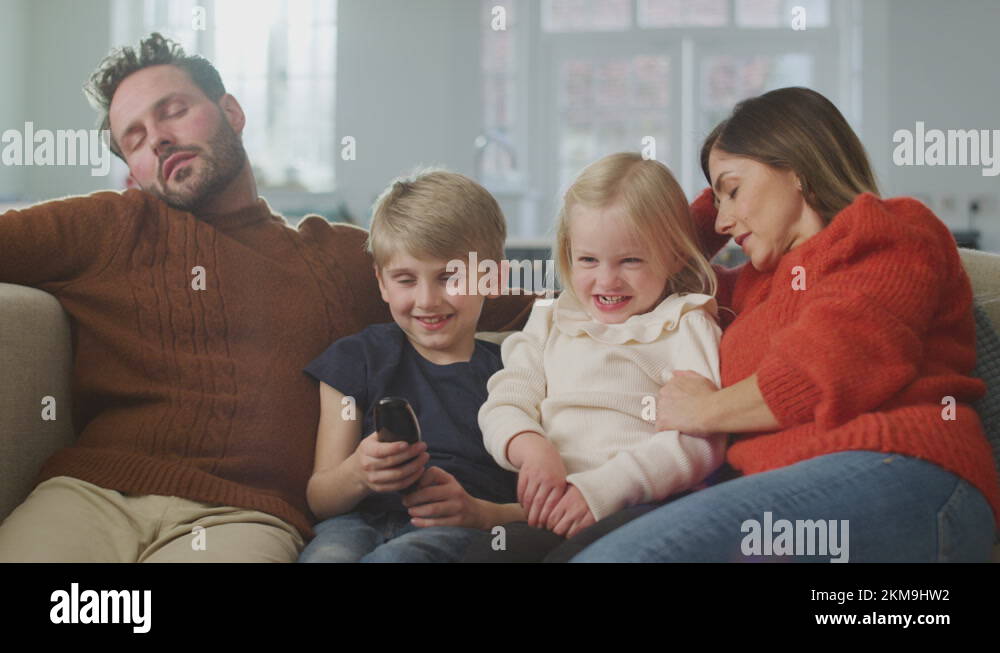 Children watching tv parents sitting Stock Videos & Footage - HD and 4K ...