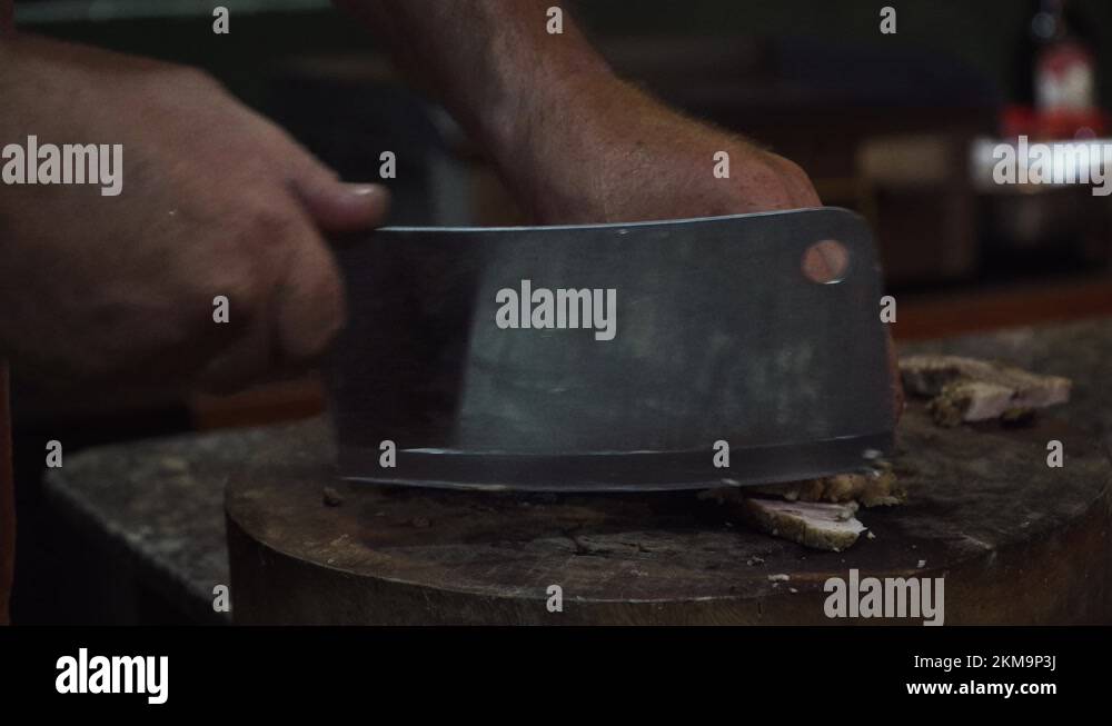 How to use a meat cleaver Stock Videos & Footage - HD and 4K Video ...