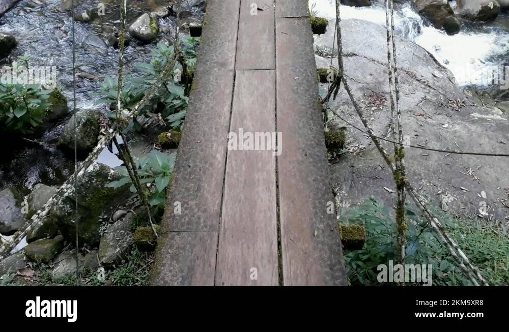 Rustic wooden pedestrian bridge Stock Videos & Footage - HD and 4K ...