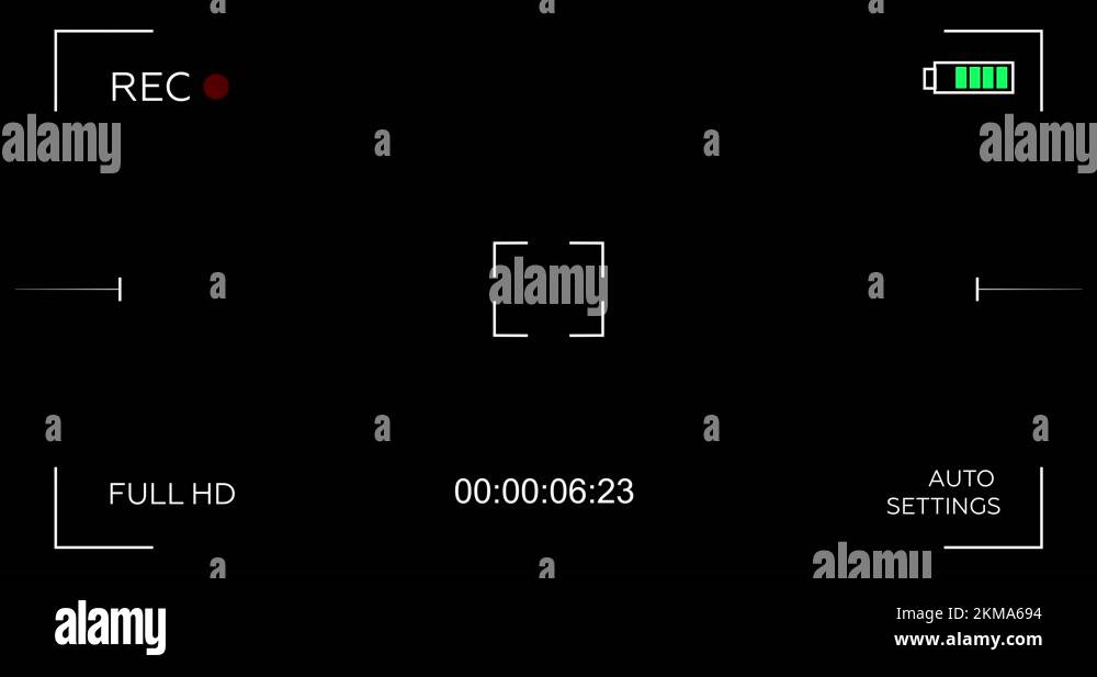 Camera footage overlay. 4K motion graphics element Stock Video Footage ...
