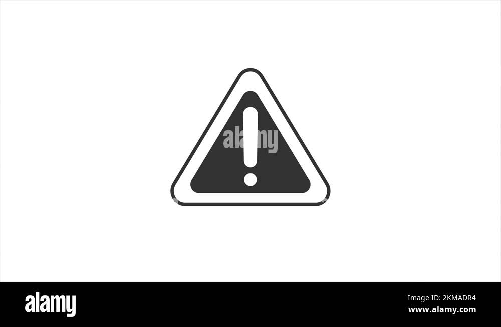 Attention animated sign for banner design. Warning icon. Attention sign ...