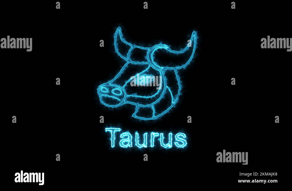 Taurus symbol zodiac sign illustration horoscope Stock Videos & Footage ...